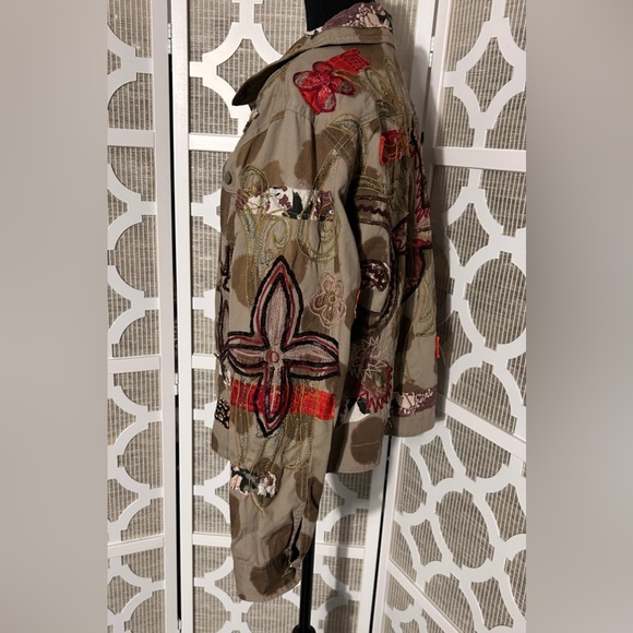 Bayou Bleu | Jackets & Coats | Vintage Embroidered Patchwork Cotton ...